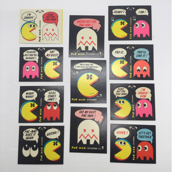 Bally | Design | 98 Pacman Sticker Lot Of 11 | Poshmark